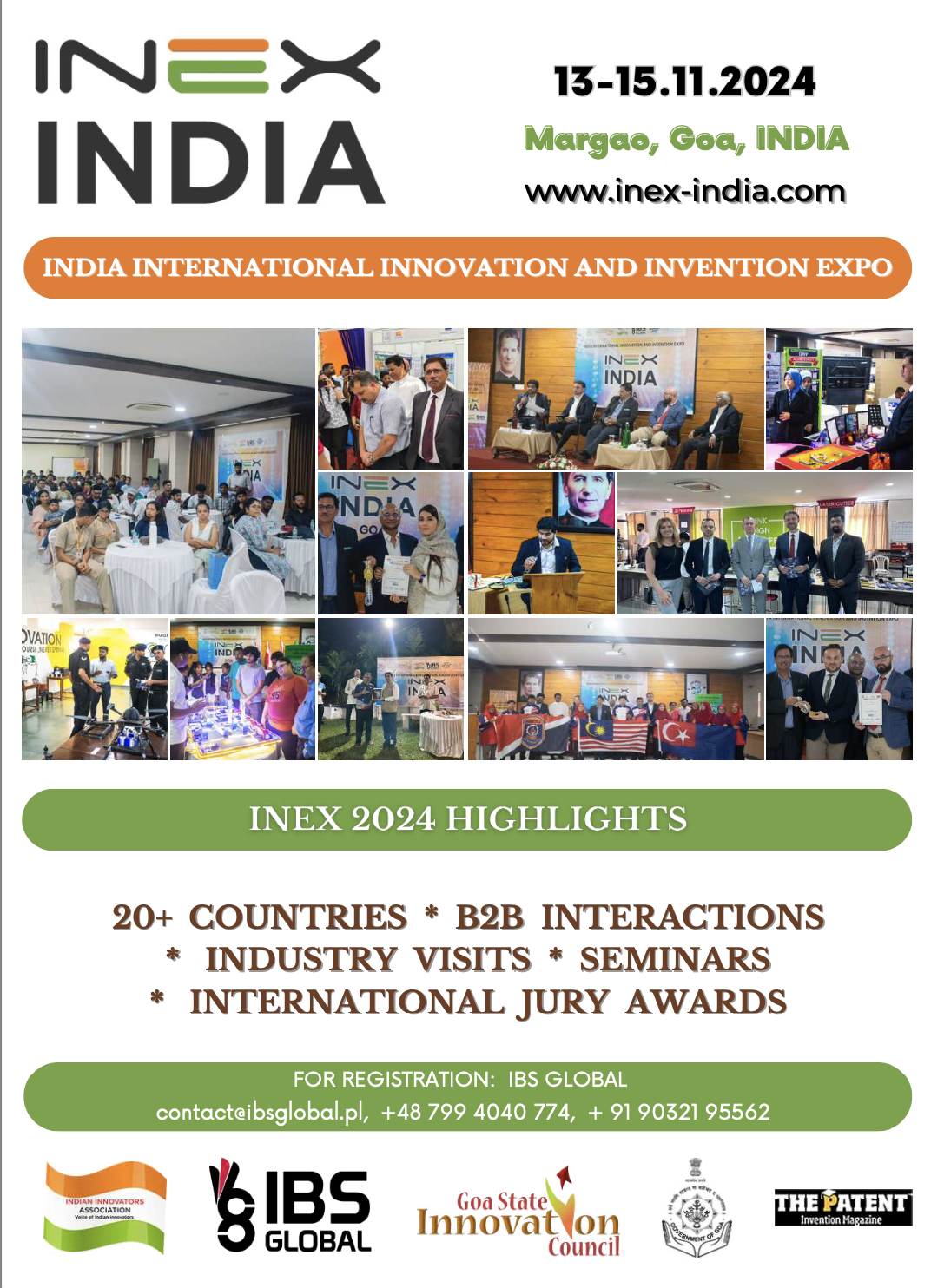 INEX 2024 - India International Innovation & Invention Expo - The Patent